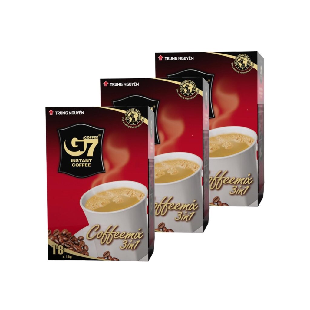 Pack x3 cajas Café 3en1 con crema sin lactosa - G7 Coffee | Trung ...